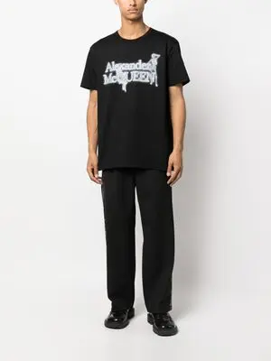 Alexander McQueen Logo-print Cotton T-shirt