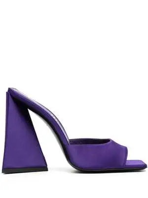 Attico Devon 115mm Satin Sandals - Purple