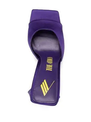 Attico Devon 115mm Satin Sandals - Purple