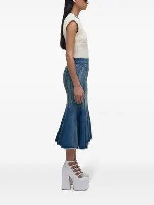 Marc Jacobs Wave High-waisted Denim Skirt