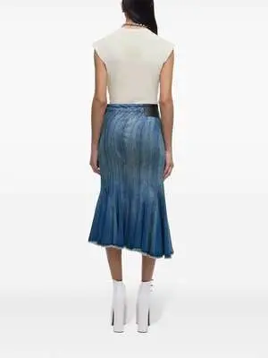 Marc Jacobs Wave High-waisted Denim Skirt