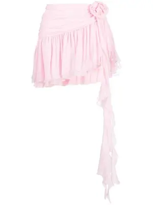 Blumarine Silk Chiffon Mini Skirt