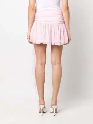 Blumarine Silk Chiffon Mini Skirt