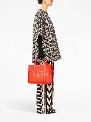 Marc Jacobs Leather Medium Tote Bag - Orange