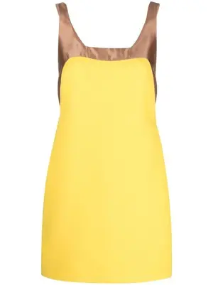 Valentino Garavani Colour-block Minidress - Yellow