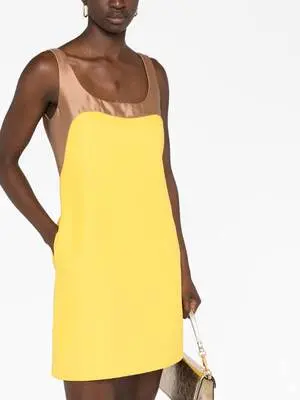 Valentino Garavani Colour-block Minidress - Yellow