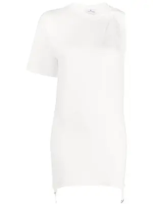 COURREGES Asymmetric Mini Dress - White