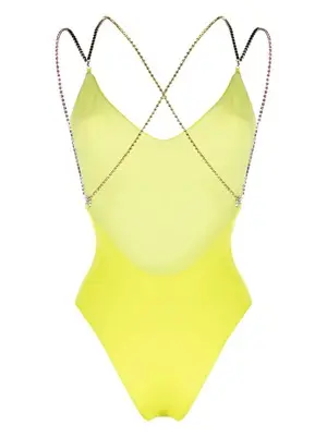Gcds Crystal-strap Swimsuit