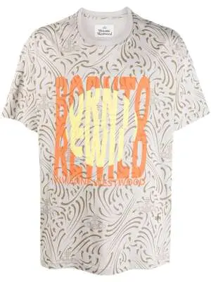 VIVIENNE WESTWOOD Graphic-print T-shirt - Grey