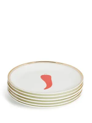 BITOSSI HOME Chilli-pepper Printed Plates