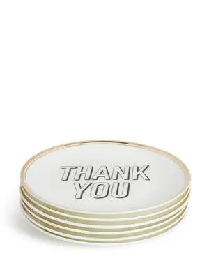 BITOSSI HOME Set-of-six Thank You Plate