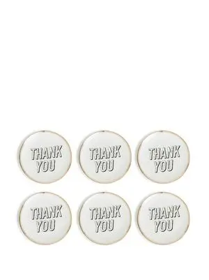 BITOSSI HOME Set-of-six Thank You Plate