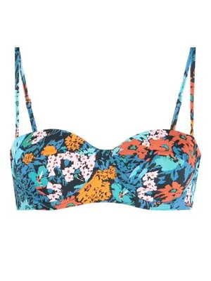 Paul Smith Floral Print Bikini Top - Multicolour