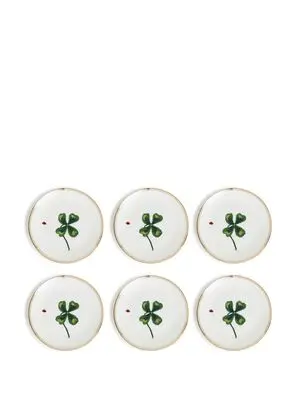 BITOSSI HOME Set-of-six Cloverleaf Plates