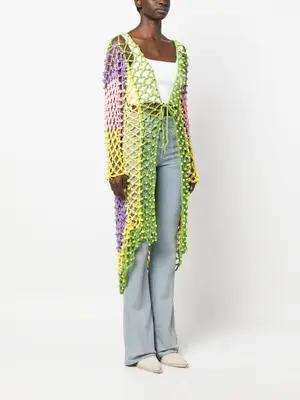 Celiab Rubino Open-knit Kaftan