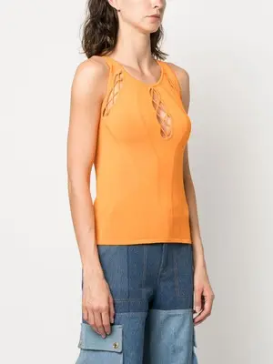Bcbgmaxazria Lace-up Top