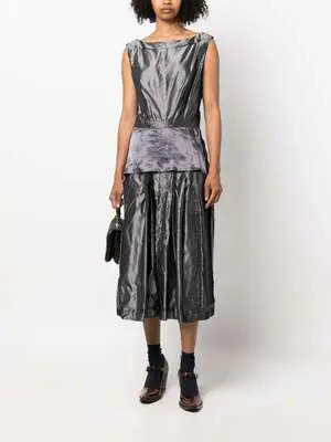 MAISON MARGIELA Inside-out Sleeveless Midi Dress - Grey