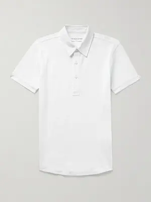 Orlebar Brown Sebastian Slim-fit Cotton-piqué Polo Shirt - White
