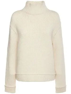 TOM FORD Alpaca & Wool Knit Turtleneck Sweater - White