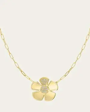 L. KLEIN 18k Alessia Diamond Pendant Necklace - Gold