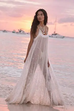 Free People Paloma Paradise Maxi Dress By - Ivory | Editorialist