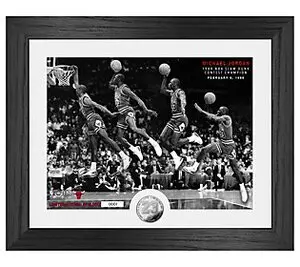 HIGHLAND MINT Michael Jordan 1988 Nba Slam Dunk Photo - One-color