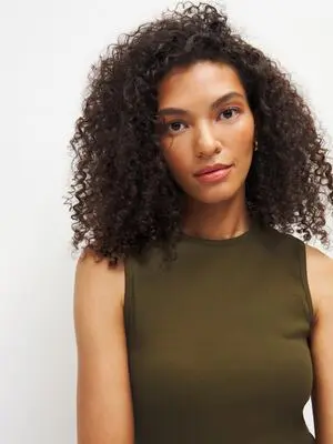 REFORMATION Reformation Ryland Tank Top Dark Olive