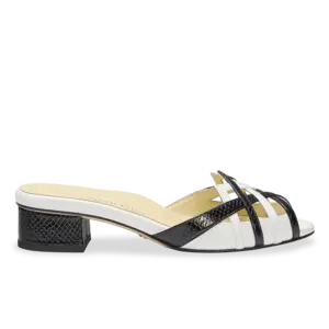Sarah Flint SARAH FLINT Perfect Terry 30 Low Heel Slip-On Sandals White