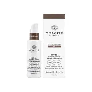 ODACITE Flex-Perfecting Mineral Drops Tinted Sunscreen SPF 50 01 Fair 05 Deep
