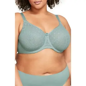 GLAMORISE Full Figure Lace Underwire Bra - Jade
