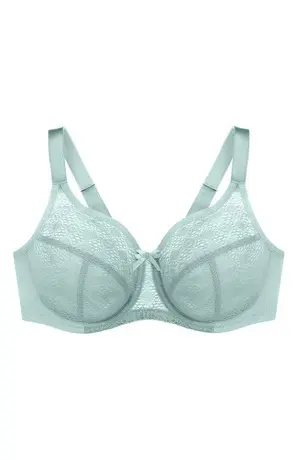 GLAMORISE Full Figure Lace Underwire Bra - Jade