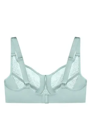 GLAMORISE Full Figure Lace Underwire Bra - Jade