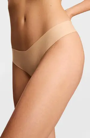 Commando Cotton Thong - Beige