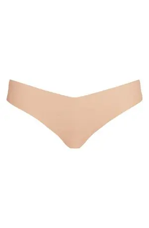 Commando Cotton Thong - Beige