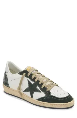 GOLDEN GOOSE Ball Star Sneaker - White/green/silver