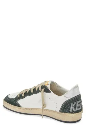 GOLDEN GOOSE Ball Star Sneaker - White/green/silver