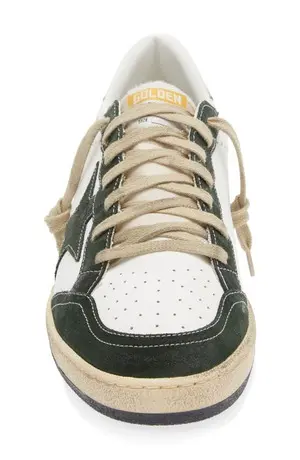 GOLDEN GOOSE Ball Star Sneaker - White/green/silver