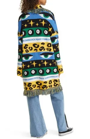 DRESSED IN LALA Luxe Fringe Cardigan