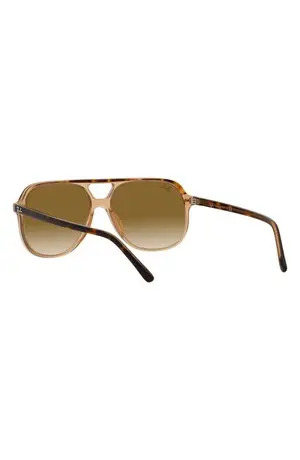 Ray-ban Bill 56mm Gradient Square Sunglasses - Transparent Brown