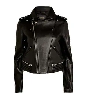 Maje Leather Biker Jacket