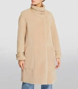 Maje Shearling Coat