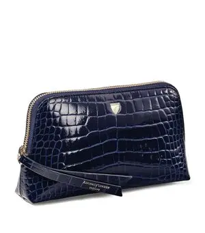 ASPINAL OF LONDON Small Leather Essential Cosmetic Case