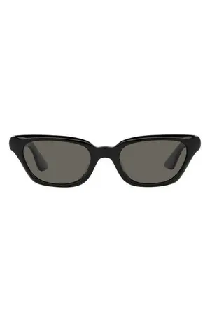 Oliver Spencer X Khaite 1983c 52mm Irregular Sunglasses - Black