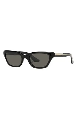 Oliver Spencer X Khaite 1983c 52mm Irregular Sunglasses - Black