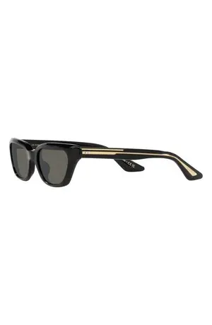Oliver Spencer X Khaite 1983c 52mm Irregular Sunglasses - Black