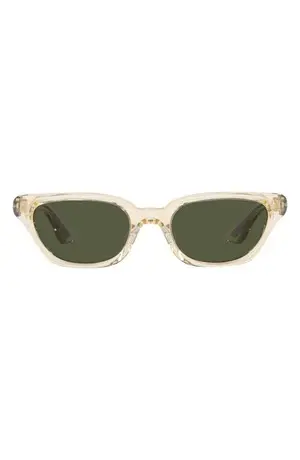 Oliver Spencer Oliver Peoples X Khaite 1983c 52mm Irregular Sunglasses Light Beige