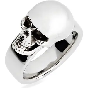 Alexander McQueen Small Skull Ring - 0446-mcq0911sil.v.b Antil