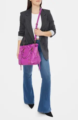 AIMEE Cooper Convertible Leather Shoulder Bag
