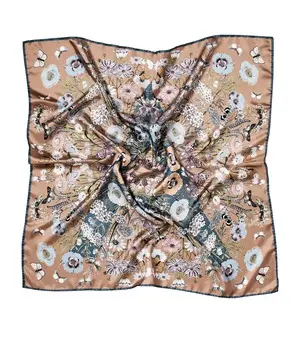 ASPINAL OF LONDON Silk Printed Square Scarf