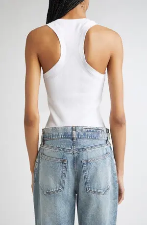 Proenza Schouler Ribbed Tank - White